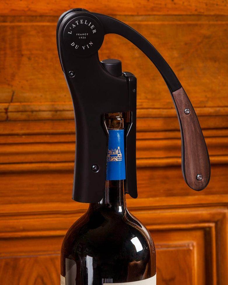 Oeno Motion Wood & Black Vertical Lever Corkscrew – The Bar Collective
